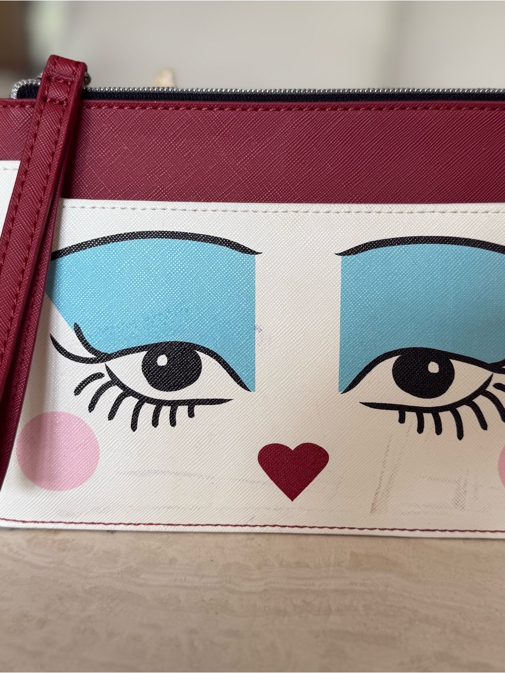 Disney | Bags | Disney Off With His Head Graphic Face Print Zip ...